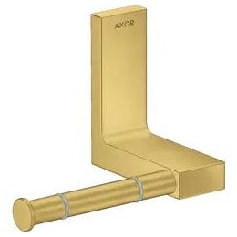hansgrohe Axor UNIVERSAL Rectangular Toilettenpapierhalter, Metall, einzeln, 42656250, Farbe: Brushed Gold Optic