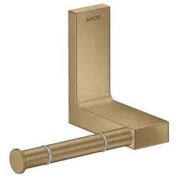 hansgrohe Axor UNIVERSAL Rectangular Toilettenpapierhalter, Metall, einzeln, 42656140, Farbe: Brushed Bronze