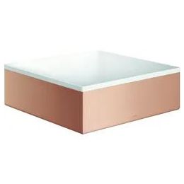 Hansgrohe AXOR Suite Aufsatzwaschtisch, eckig, 285x285mm, mit Metallrahmen, ohne &Uuml;berlauf, SOLIDSurface, 42002310, Farbe: Brushed Red Gold