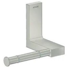 Hansgrohe AXOR UNIVERSAL Rectangular Toilettenpapierhalter, Metall, einzeln, 42656800, Farbe: Edelstahl-Optik