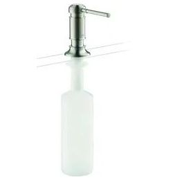 Hansgrohe AXOR Montreux Seifen- und Lotionsspender, Ausladung 91mm, Flascheninhalt 500ml, 42018800, Farbe: Edelstahl-finish