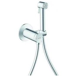 Hansgrohe AXOR Bidette Showers Bidette Handbrause 1jet EcoSmart, rund, f&uuml;r Mischwasser, mit Brausehalter und Brauseschlauch 1,25m, 29242000, Farbe: Chrom