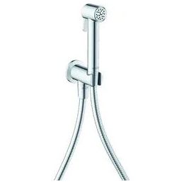 Hansgrohe AXOR Bidette Showers Bidette Handbrause 1jet EcoSmart, rund, f&uuml;r Kaltwasser, mit Brausehalter und Brauseschlauch 1,25m, 29240000, Farbe: Chrom
