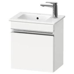 Duravit Sivida Waschtischunterbau, T&uuml;ranschlag rechts, Griffleiste chrom, 400x287x443mm, zu ME by Starck, SV4642R10180000, Farbe: Wei&szlig; Matt