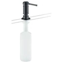 Hansgrohe AXOR Montreux Seifen- und Lotionsspender, Ausladung 91mm, Flascheninhalt 500ml, 42018340, Farbe: Brushed Black Chrome