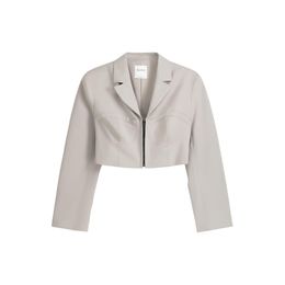 Bershka Blazer Damen Gr&ouml;&szlig;e 34 hellgrau