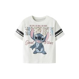 name it T-Shirt 'Stitch' M&auml;dchen Gr&ouml;&szlig;e 146/152 opal / mauve / schwarz / wei&szlig;