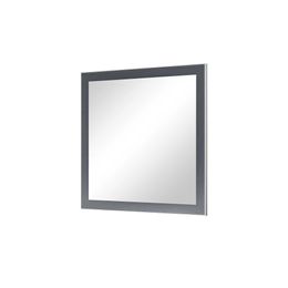 M&ouml;bel Kraft Spiegel 60 x 77 cm - grau - Glas,Aluminium,Holzwerkstoff - 60 cm - 77 cm - cm 3,0 - M&ouml;bel Kraft
