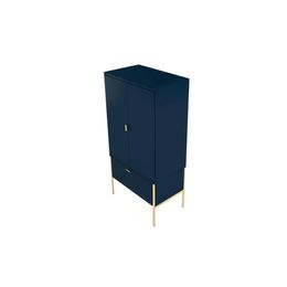 M&ouml;bel Kraft Highboard blau Ma&szlig;e (cm): B: 60 H: 120 &raquo; M&ouml;bel Kraft