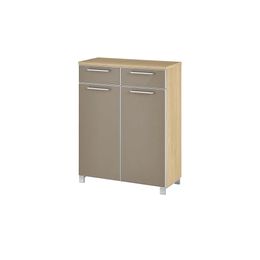 M&ouml;bel Kraft Schuhschrank beige Ma&szlig;e (cm): B: 84 H: 108 T: 37.0 &raquo; M&ouml;bel Kraft