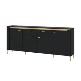 M&ouml;bel Kraft Sideboard mit Softclose schwarz Ma&szlig;e (cm): B: 200,3 H: 87,3 T: 40.0 &raquo; M&ouml;bel Kraft