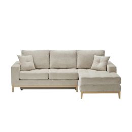 Smart Ecksofa Vivien beige Ma&szlig;e (cm): H: 90 &raquo; M&ouml;bel Kraft