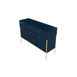M&ouml;bel Kraft Sideboard blau Ma&szlig;e (cm): B: 120 H: 78 &raquo; M&ouml;bel Kraft