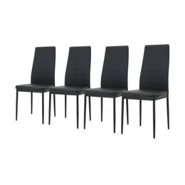 M&ouml;bel Kraft Stuhl 4er-Set schwarz Ma&szlig;e (cm): B: 43 H: 96 T: 52.0 &raquo; M&ouml;bel Kraft