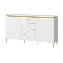 M&ouml;bel Kraft Sideboard mit Softclose wei&szlig; Ma&szlig;e (cm): B: 155,3 H: 87,3 T: 40.0 &raquo; M&ouml;bel Kraft