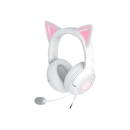 Razer Kraken Kitty V2 kabelgebundenes RGB-Headset mit Katzenohren, Wei&szlig;