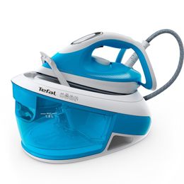Tefal Express Airglide SV8002 Dampfb&uuml;gelstation, Blau/Wei&szlig;