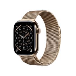 Apple Watch Series 11 Titan Gold (GPS + Cellular) 42mm (Milanaise Armband Gold)