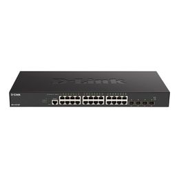 DLink D-Link DXS-1210-28T, 24 x 10G Base-T ports + 4 x 10G/25G SFP28 ports Smart Managed Switch