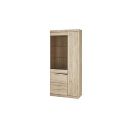 M&ouml;bel Kraft Vitrine holzfarben Ma&szlig;e (cm): B: 86 H: 196 T: 40.0 &raquo; M&ouml;bel Kraft