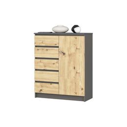M&ouml;bel Kraft Highboard 80 cm breit mehrfarbig Ma&szlig;e (cm): B: 80 H: 97 &raquo; M&ouml;bel Kraft