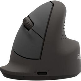Fellowes Vertikalmaus Bretyta Ergo, Gr&ouml;&szlig;e M, f&uuml;r Rechtsh&auml;nder, ergonomisch, 2-fache Konnektivit&auml;t, 800-1600 dpi, B 83 x T 104,5 x H 75 mm, schwarz