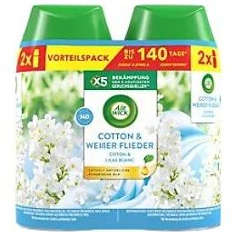 Airwick Air Wick Freshmatic Max DUO Lufterfrischungsspray Nachf&uuml;llung Cotton und wei?er Flieder 2 St&uuml;ck
