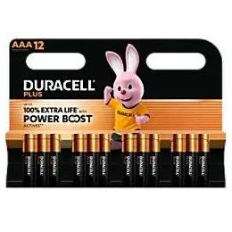 Duracell Batterien Plus Power Boost AAA LR03 Alkali 12 St&uuml;ck