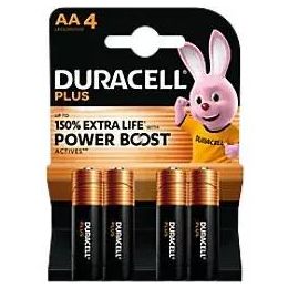 Duracell Batterien Plus Power Boost AA LR6 Alkali 4 St&uuml;ck