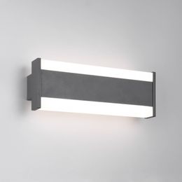 Trio LED-Au&szlig;enwandlampe DAWSON, 30 cm, anthrazit IP54 CCT up/down