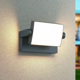 Trio LED-Au&szlig;enwandleuchte KANSAS, anthrazit, Breite 20 cm, IP54