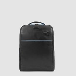 Piquadro Blue Square Revamp Laptop-Rucksack 15,6" mit iPad -Fach Schwarz