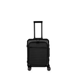 Travelite Next Trolley S 4-Rad mit Vortasche Schwarz