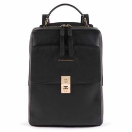 Piquadro DF Kleiner Laptoprucksack 13,3" schwarz