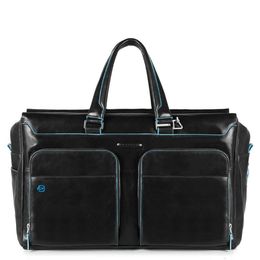 Piquadro Blue Square Reisetasche mit Laptop und iPad -F&auml;chern Schwarz