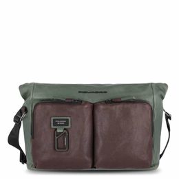 Piquadro Harper Fahrrad Laptopkuriertasche mit iPad Pro 12,9"-Fach green/dark brown
