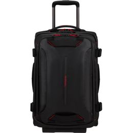 Samsonite Ecodiver Reisetasche mit Rollen & Doppelrahmen 55cm + GRATIS HOTELGUTSCHEIN Schwarz