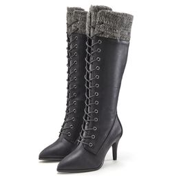 Lascana Stiefel 'Stiefelette, Langer Stiefel' schwarz Gr. 41 f&uuml;r Damen