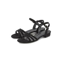 Lascana Sandale 'Sommerschuh' schwarz Gr. 41 f&uuml;r Damen