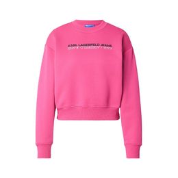 KARL LAGERFELD JEANS Sweatshirt Damen Gr&ouml;&szlig;e XL pink / schwarz