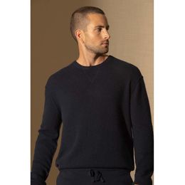 Perfect Cashmere Kaschmir-Pullover "Soan" in Dunkelblau - 64% | Gr&ouml;&szlig;e L | Herren-plussize