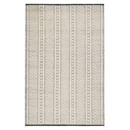 Wecon Home Schurwoll-Teppich "Liv" in Creme/ Schwarz - 64% | Gr&ouml;&szlig;e 160x230 cm |