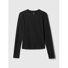 GAP Longsleeve in Schwarz - 63% | Gr&ouml;&szlig;e M | Damen-tops
