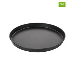 Zenker 2er-Set: Pizzableche "Special Countries" in Schwarz - &Oslash; 28 cm - 12% | Kuechenhelfer