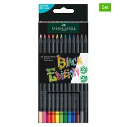Faber-Castell 2er-Set: Buntstifte "Black Edition" - 2x 12 St&uuml;ck - 24% | Schulzubehoer