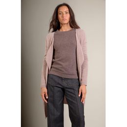 Perfect Cashmere Kaschmir-Cardigan "Abigail" in Taupe - 64% | Gr&ouml;&szlig;e M | Damen-pullover-cardigans