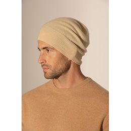 Perfect Cashmere Kaschmir-M&uuml;tze "Faith" in Beige - 52% | Damen-muetzen-caps
