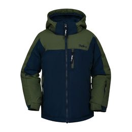 Peek U Ski-/ Snowboardjacke "Hawk" in Khaki/ Dunkelblau - 47% | Gr&ouml;&szlig;e 152 | Kinder-outdoor-jacken