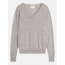 Perfect Cashmere Kaschmir-Pullover "Kalie" in Hellgrau - 64% | Gr&ouml;&szlig;e XL | Damen-pullover-cardigans