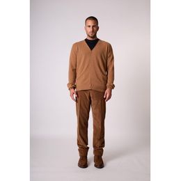Perfect Cashmere Kaschmir-Cardigan "Errol" in Camel - 59% | Gr&ouml;&szlig;e XXL | Herren-pullover-cardigans